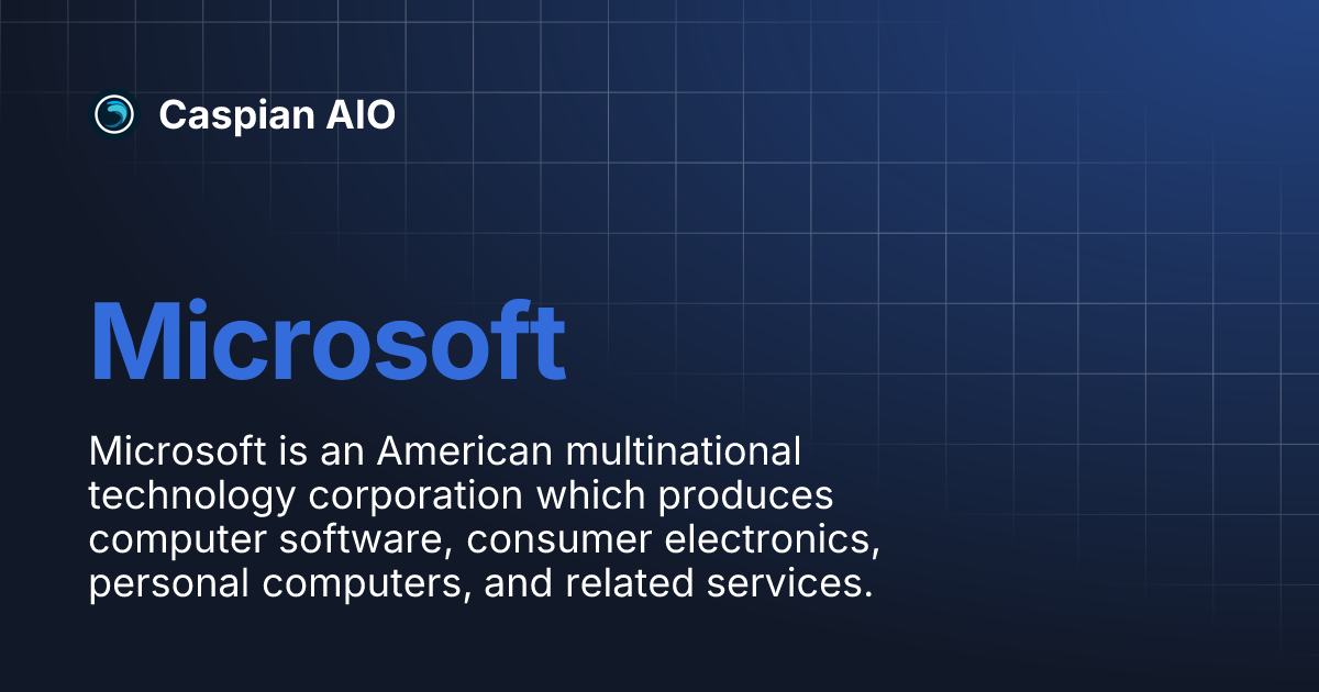 Microsoft | Caspian AIO